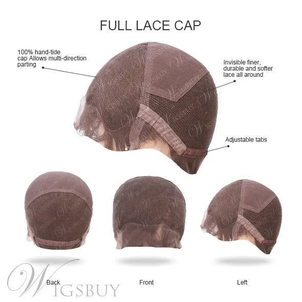 Mid-length Straight Blonde Full Lace Human Hair Wig 12 Inches – Hairwigs